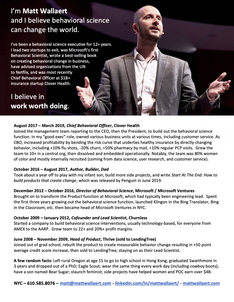 Matt Wallaert Resume – Matt Wallaert